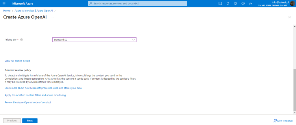 Add your data for RAG with Azure OpenAI Service – zalnet.pl