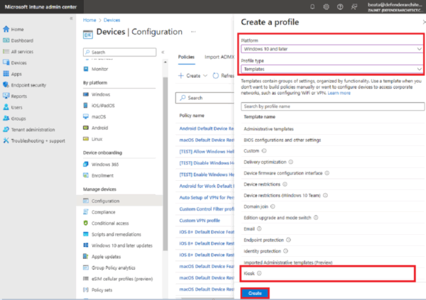 Configuring multi-app kiosk mode on Windows 10 devices – zalnet.pl